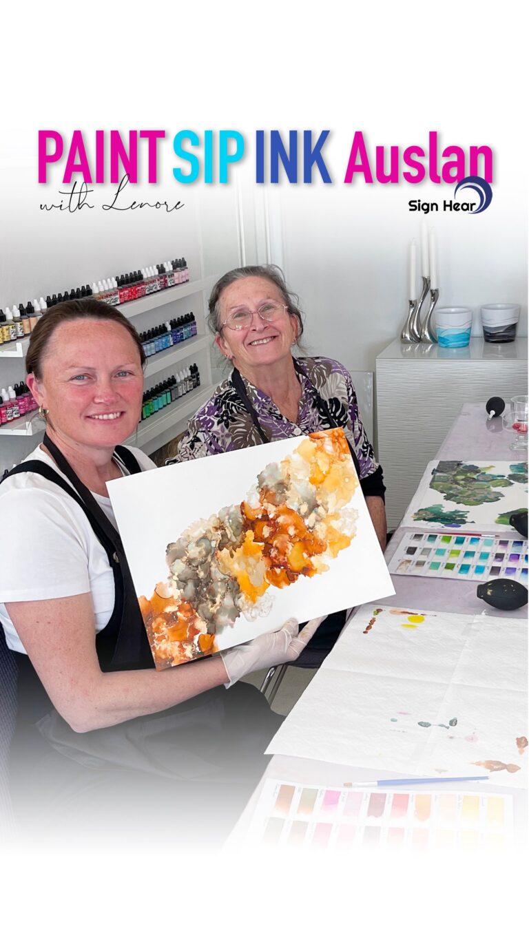 AUSLAN (Australia Sign Language) Paint Sip Ink Workshop | Visit Sutherland Shire